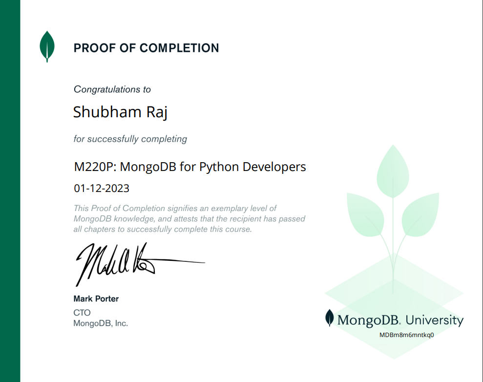 Shubham Raj Portfolio